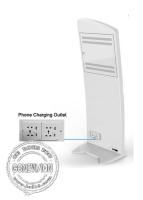 China 19 Inch Magazine Holder Advertising Standee Usb Update Media Kiosk With Book Shelves for sale