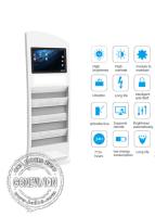 China 19 Inch Magazine Holder Advertising Standee Usb Update Media Kiosk With Book Shelves for sale