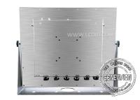China 17 inch Stainless Steel IP68 Wall Mount Table Standing Touch Screen Waterproof Outdoor Digital Signage for sale