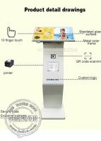 China 21.5inch K Design Standing Installation Self Service Kiosk With 1920*1080 Resolution for sale