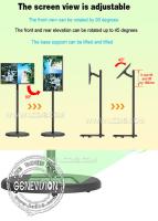 China Movable Battery Powered Touch Screen Digital Signage 24 27 32 Smart Tv Monitor for sale