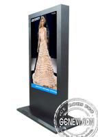 China 55 Inch IP65 Waterproof Outdoor Digital Signage Kiosk Air Conditioner Inside for sale