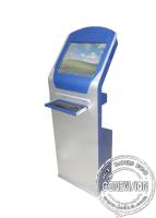 China All In One POS Touch Screen Kiosk 22 Inch ,Floor Standing Style With Thermal Printer for sale