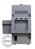China 15.6 inch Hamburg Car Wall Mount Ticket Printer QR Code Scanner POS PCAP Touch Screen Fast Food Self Service Kiosk for sale