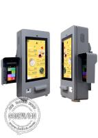 China 15.6 inch Hamburg Car Wall Mount Ticket Printer QR Code Scanner POS PCAP Touch Screen Fast Food Self Service Kiosk for sale