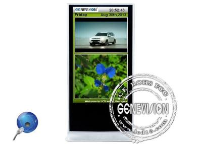 China 65inch big LCD kiosk digital signage with 4G, Android remote control advertising stand with WIFI for sale