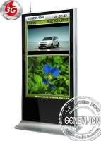 China 65inch big LCD kiosk digital signage with 4G, Android remote control advertising stand with WIFI for sale
