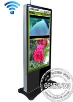 China 4G Module 700cd/m2 Digital Kiosk LCD Advertising Kiosk WIFI Android Digital Screen Kiosk for sale