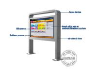 China 65 Inch Outdoor Lcd Display Billboard Video Advertising 1500-2000 Nits Brightness for sale