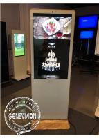 China Ready Stock 43inch Discount Slim Advertising Standee AUO Screen 400nits Kiosk Digital Signage Remote Managing with Wifi for sale