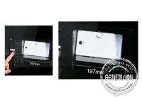 China IR Touch Lcd Media Freestanding Digital Signage Kiosk High Brightness Wireless Cell Phone Charging for sale