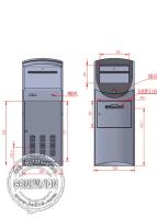 China Pvc Card Printer 19 Inch Touch Screen Computer Kiosk Totem With Nfc And Wifi for sale