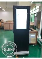 China Movable 32 Inch Win10 Advertising Standee Computer With Wheels , 1500cd / M2 for sale