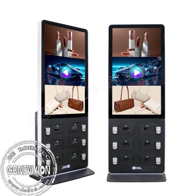 China Touch Phone Charging Advertising Display With 6 Boxer With Lock For Phone Charging for sale