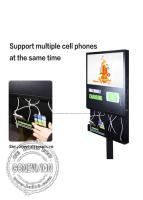 China 21.5 Inch LCD Wifi Digital Signage Kiosk Support Android And Iphone Charging for sale