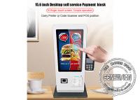 China Desktop 15.6inch Android11 System 2G 16G Self Service Payment Kiosk with Qr Scanner and 80mm Terminal Printer POS for sale