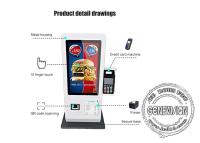 China 15.6 Inch Touch Screen Monitor Android PC Kiosk Printer All In One Touch Pc Shopping Mall Hotel Kiosk Payment Kiosk for sale