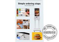 China 24inch Android Menu Screen All In One Pos Machine Ordering Food Restaurant Self Service Kiosk for sale