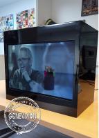 China 15 Inch Landscape And Portrait Transparent Display Monitor , USB Update Transparent Digital Signage for sale