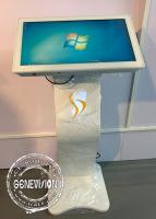 China Pure White 21.5 Inch Capacitive Touch Computer Kiosk Fast Speed High Resolution for sale