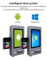 China Black Color Self Service Payment Kiosk with 10 Point PCAP Touch Screen and 1920*1080 Resolution for sale