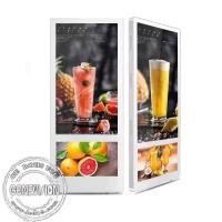 China Elevator Two Screens Advertising Machine In 18.5+10.1 Inch Split LCD Digital Display for sale