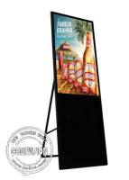 China 43 Inch Slim Shopping Mall Advertising Kiosks Displays Portable LCD Slant Floorstanding for sale