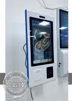 China 27Inch WiFi Wall Mount Self Service Payment Kiosk In PC or Android Custom Color for sale