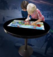 China Ten-point Touch Round Smart Coffee Table for Multi-Touch Entertainment and Functionality for sale