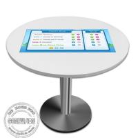 China Ten-point Touch Round Smart Coffee Table for Multi-Touch Entertainment and Functionality for sale