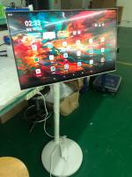 China Touch Mobile TV Screen Stand Battery Inbuilt With Android Google Tik Tok Display for sale