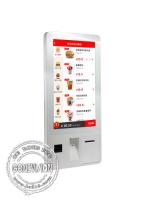 China New 32 Inch Touch Screen Self Service Payment Kiosk Thermal Printer / POS Optional for sale