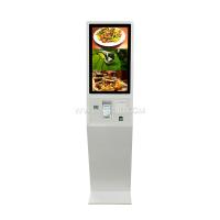 China Tickets Queue Printing Touch Screen Kiosk With QR Code Scanner NFC Finger Prints for sale