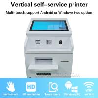 China Tickets Printing Touch Screen Kiosk Bank Government Totem With Self Service All In One for sale