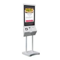 China QSR Mcdonald's Self Service Kiosk 27 Inch Touch Screen With 80 MM Printer Scanner for sale