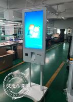China 32 Inch PCAP Touch Screen Self Payment Kiosk Windows10 Ordering Machine Kiosk With Thermal Printer for sale