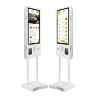 China 32 Inch Self Service Order Payment Touch Screen Kiosk Printer Qr Code Scanner For Supermarket / Restaurant for sale