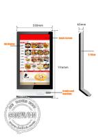 China 32 / 43 Inch Order Machine Android Digital Signage , LCD Digital Signage Full HD 1080p for sale