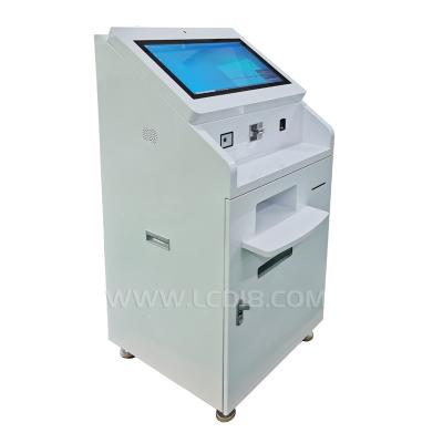 China 21.5 Inch Bank A4 Paper Printing Self Service Kiosk With 5MP Camera for sale