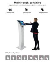 China Free Standing 21.5 Touchscreen Self Service Kiosk With Thermal Printer for sale