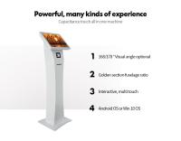 China Free Standing 21.5 Touchscreen Self Service Kiosk With Thermal Printer for sale