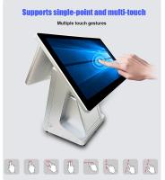 China Supermarket 15.6'' Windows Dual Screen POS System With Printer Scanner for sale