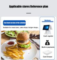 China Supermarket 15.6'' Windows Dual Screen POS System With Printer Scanner for sale