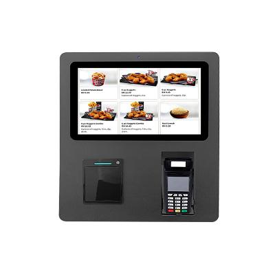 China 15.6 Inch WiFi Landscape Self Service Kiosk With Printer And Scanner Black Color for sale