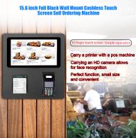 China 15.6 Inch WiFi Landscape Self Service Kiosk With Printer And Scanner Black Color for sale