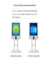 China 32 Inch Double Side Touch Screen Ordering Kiosk Self Service For Restaurant for sale