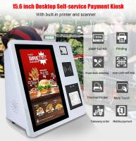 China Desktop Self Service Touch Screen Kiosk 15.6'' For Restaurant for sale