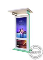 China 55 inch Promotional Android Outdoor Digital Signage Floor Standing Waterproof Outdoor Touch Screen LCD Interactive Kiosk for sale