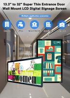 China 21.5 Inch Hotels Hospital School Super Slim Door Digital Signage Display for sale