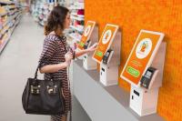 China 21.5 15.6 Inch White  Automatic Cashless Restaurant Self Service Kiosk Wall Mount for sale